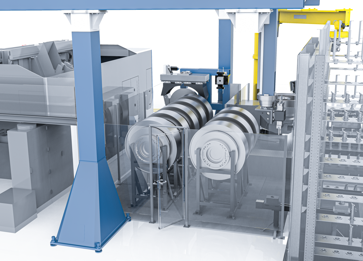 Automation with linear and area gantry - WFL